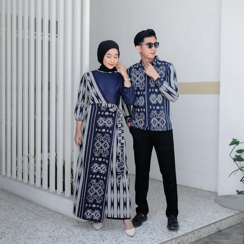Jual sarimbit tenun couple tenun kemeja tenun gamis tenun | Shopee ...