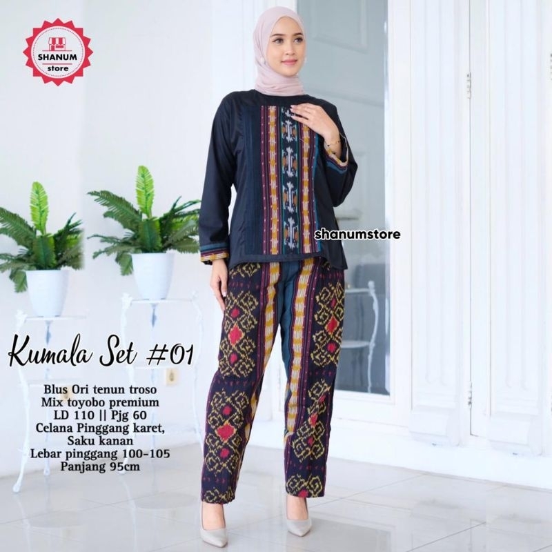 Jual setelan tradisional ori tenun troso kumala set#01 by shanum store ...