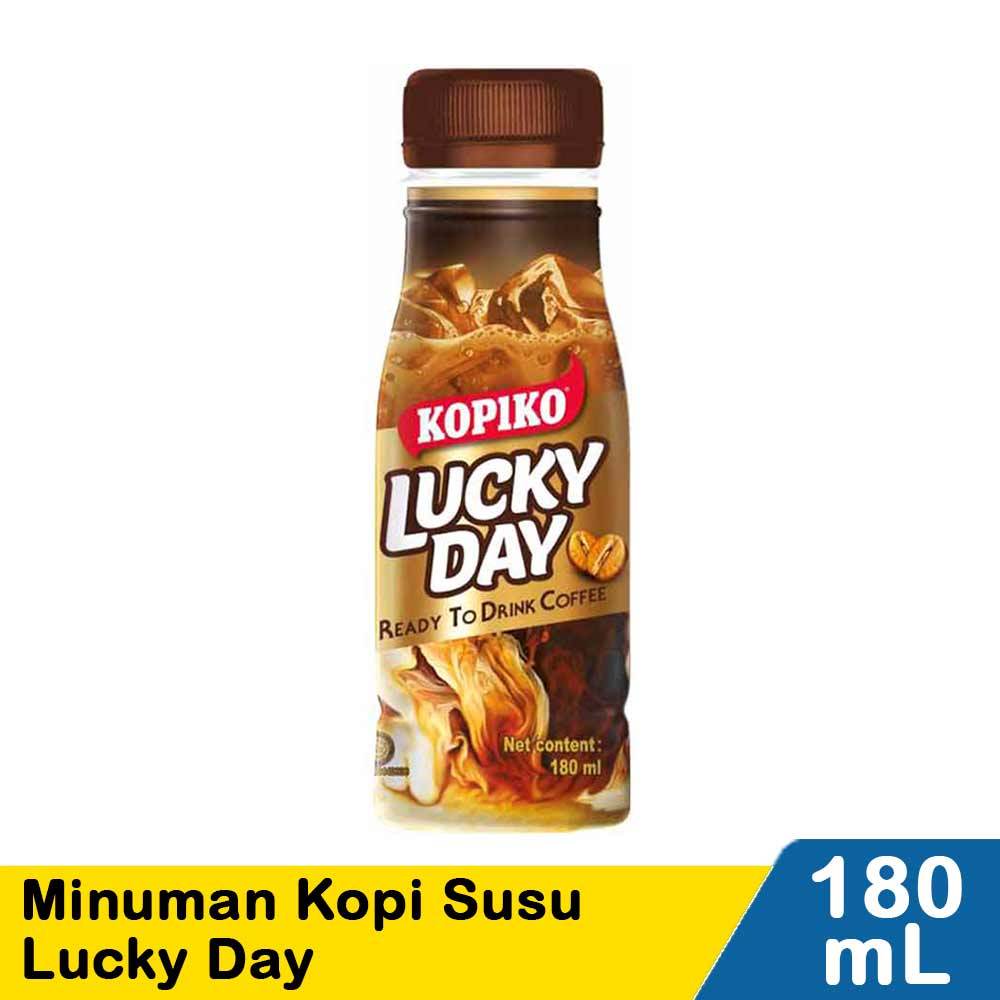 Jual Kopiko Lucky Day - 180 ML - Thai Coffee Drink - [ 1 DUS = 12 Botol ...