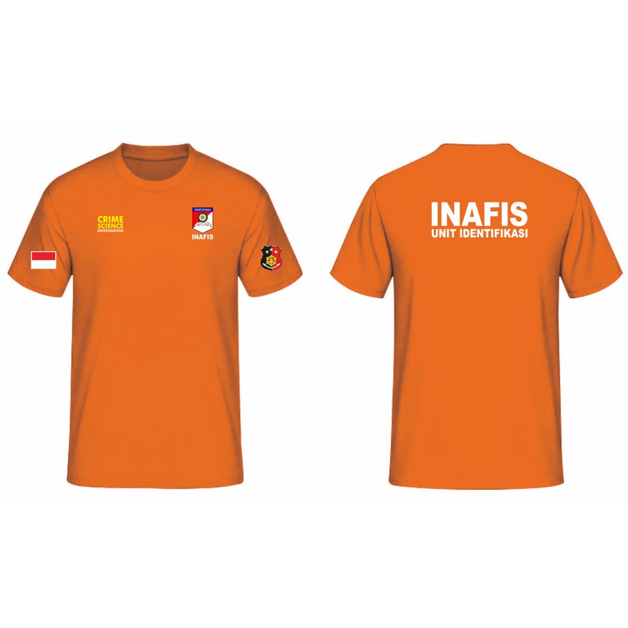 Jual T-SHIRT KAOS TIM INAFIS UNIT IDENTIFIKASI | Shopee Indonesia
