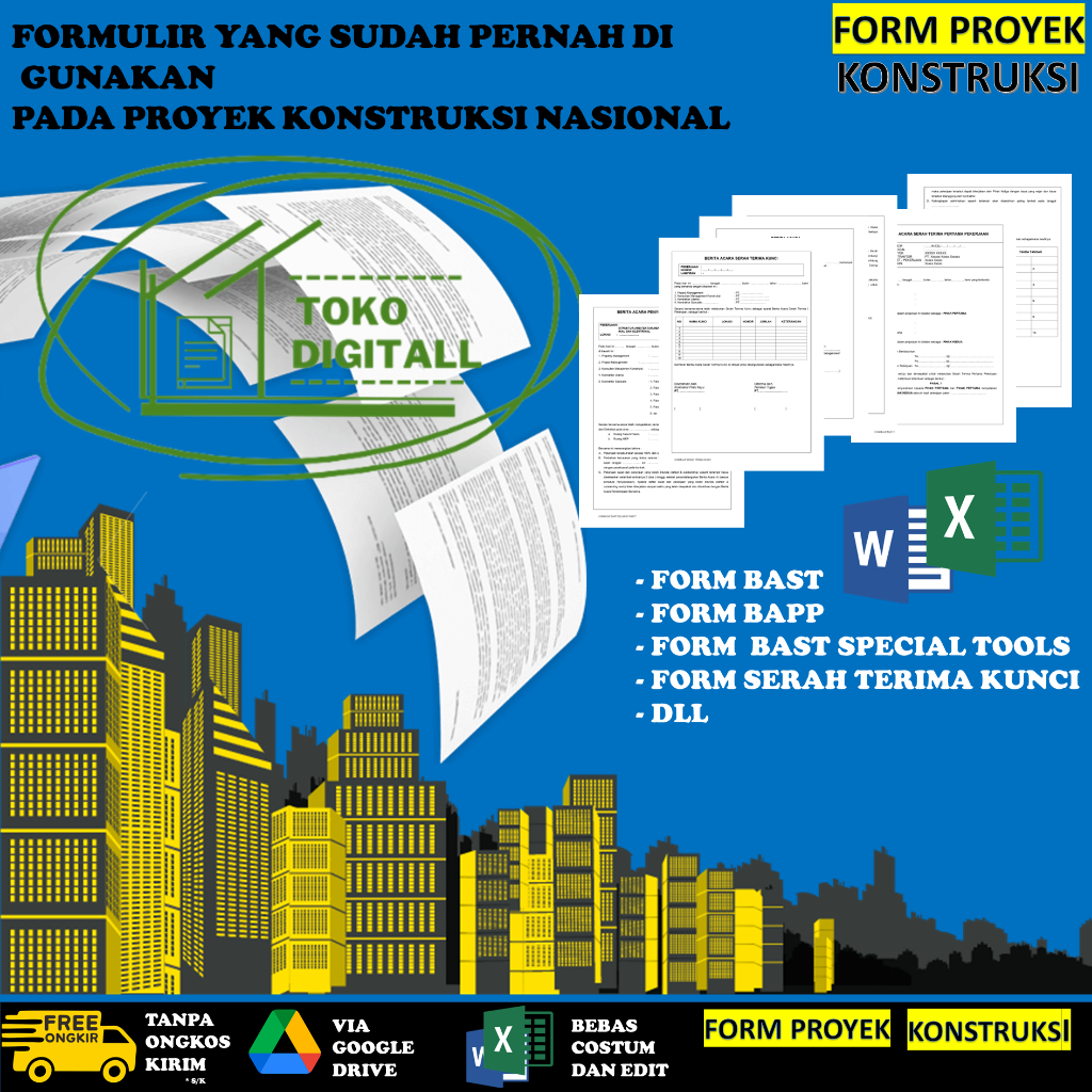 Jual FORMULIR TEST COM, BAST, BAPP KUMPULAN BERKAS PROYEK KONSTRUKSI ...