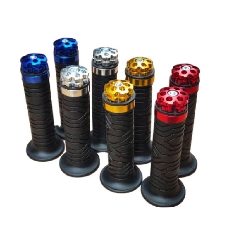 Jual HAND GRIP ULIR HITAM POLOS PLUS JALU RING STANG UNIVERSAL CNC ...