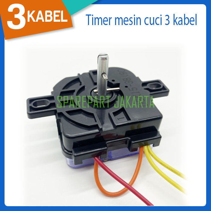 Jual Timer mesin cuci kotak 3 kabel 30-40cm (WTA-1009A31 hitam ...