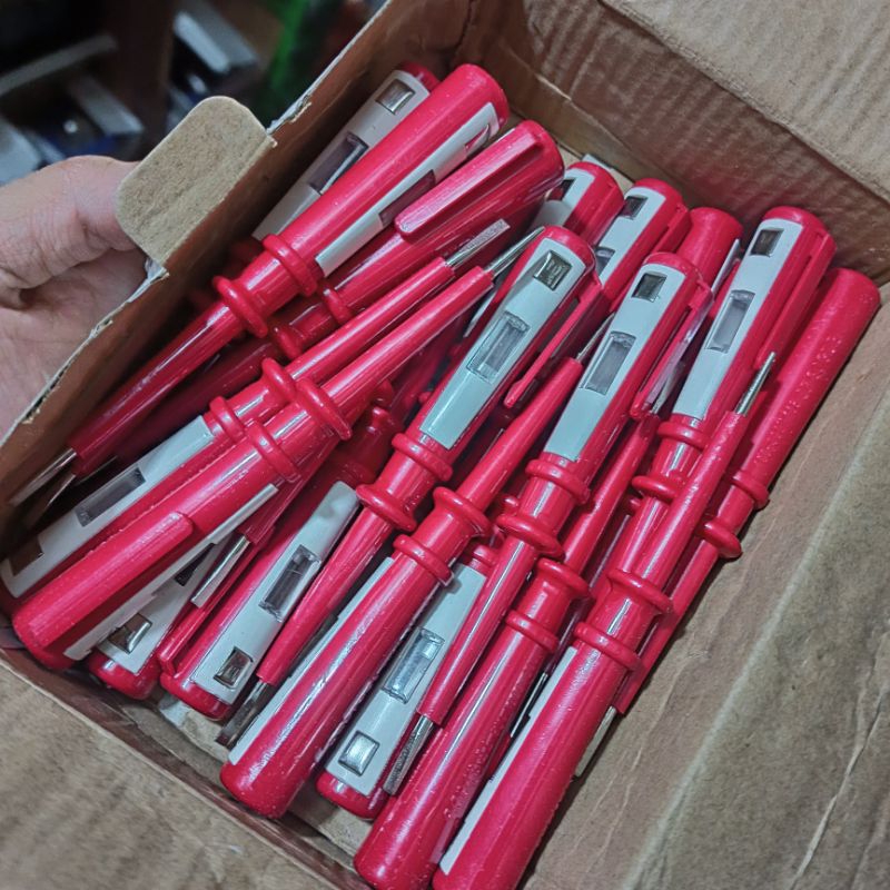 Jual Obeng Tespen Listrik RRT Merah Putih | Test Pen Testpen Arus ...