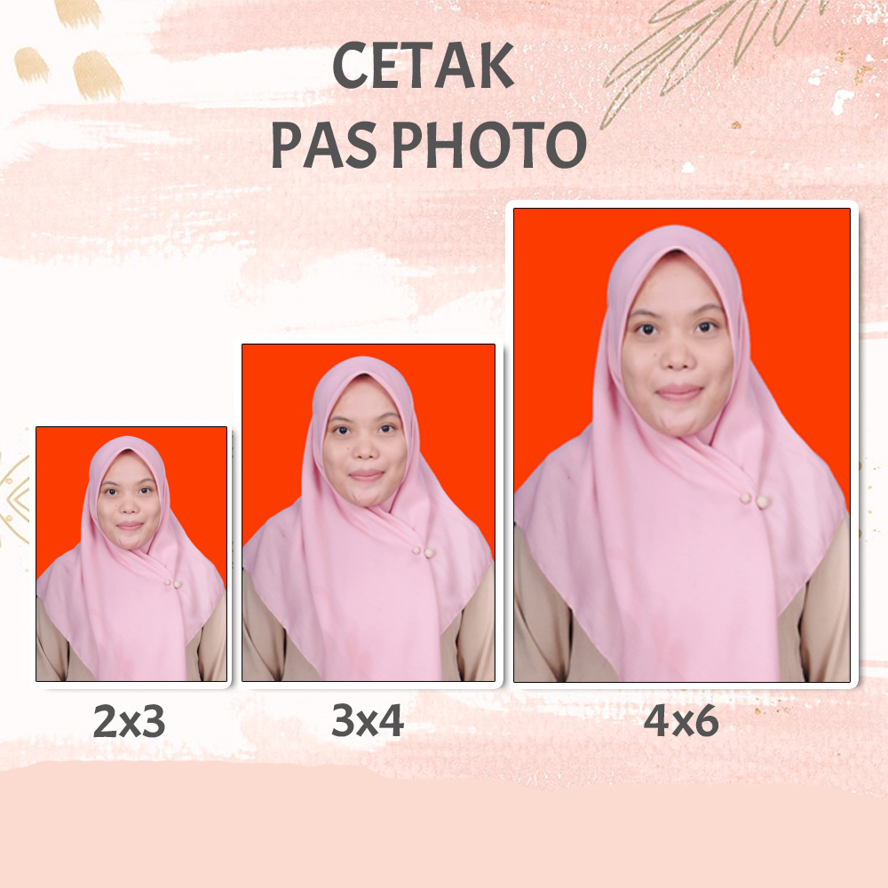 Jual Cetak pas foto 2x3 3x4 4x6 warna dan hitam putih high quality | Shopee Indonesia