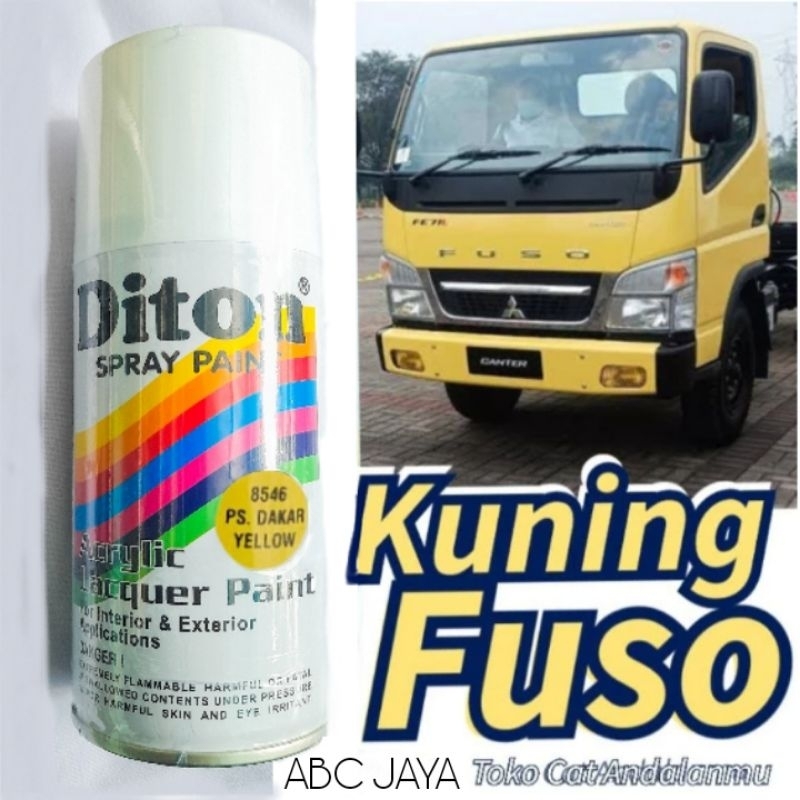 Jual Cat Pilok Diton Spray Paint 8546 PS. Dakar Yellow 300ml Kuning Dakar Yellow Kuning Fuso ...