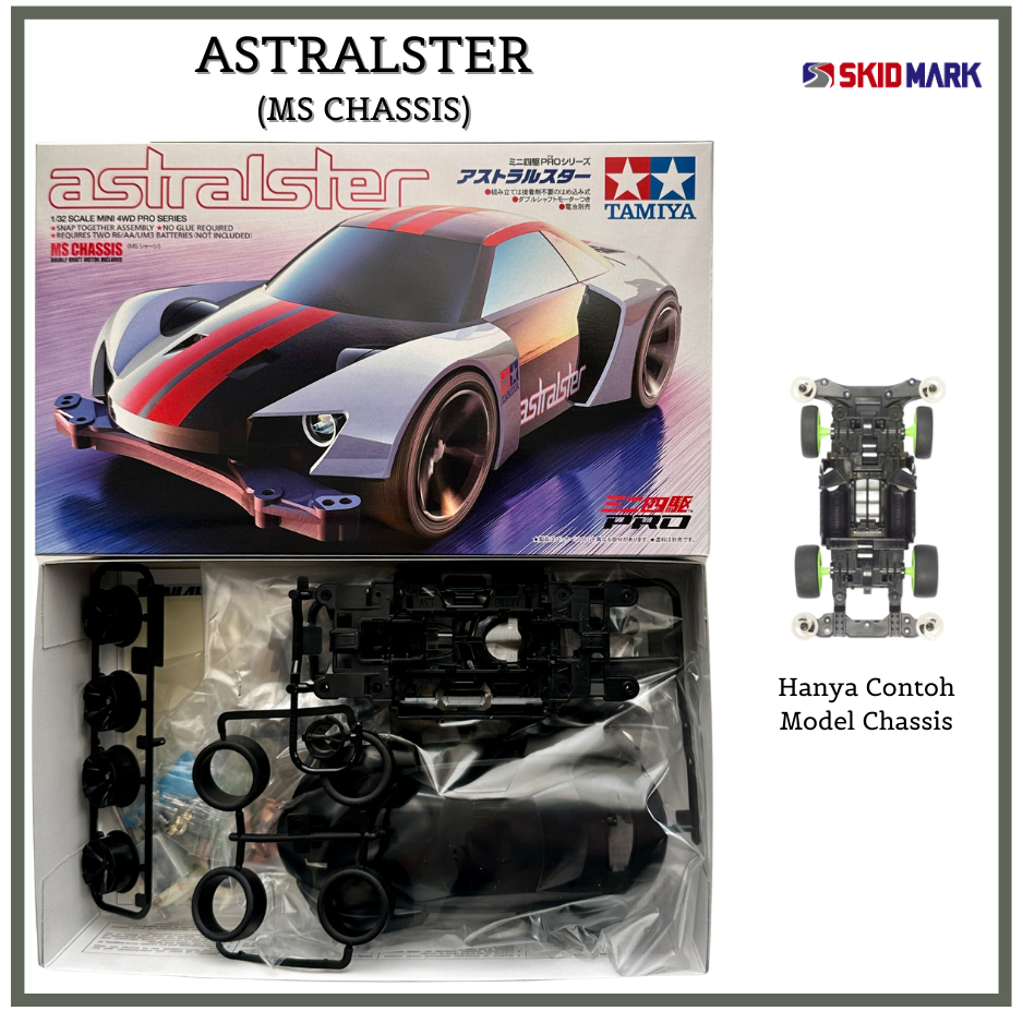 Jual Mobil Rakit Tamiya Mini 4WD - Astralster MS Chassis (ORIGINAL ...