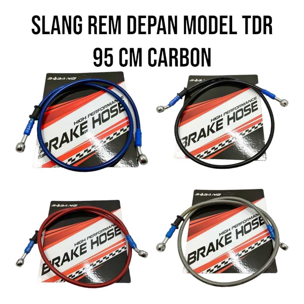 Jual SELANG REM DEPAN MODEL TDR CARBON SELANG CAKRAM VARIASI MODEL TDR 95 CM UNIVERSAL | Shopee ...