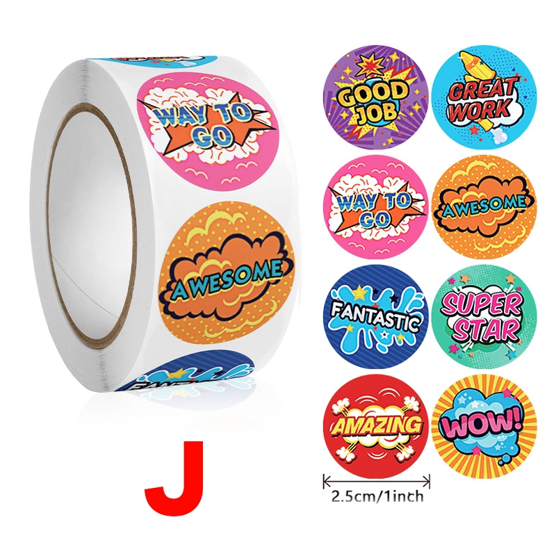 Jual Sticker Motivasi Guru Reward Penghargaan Anak 8 variasi 500 pcs ...