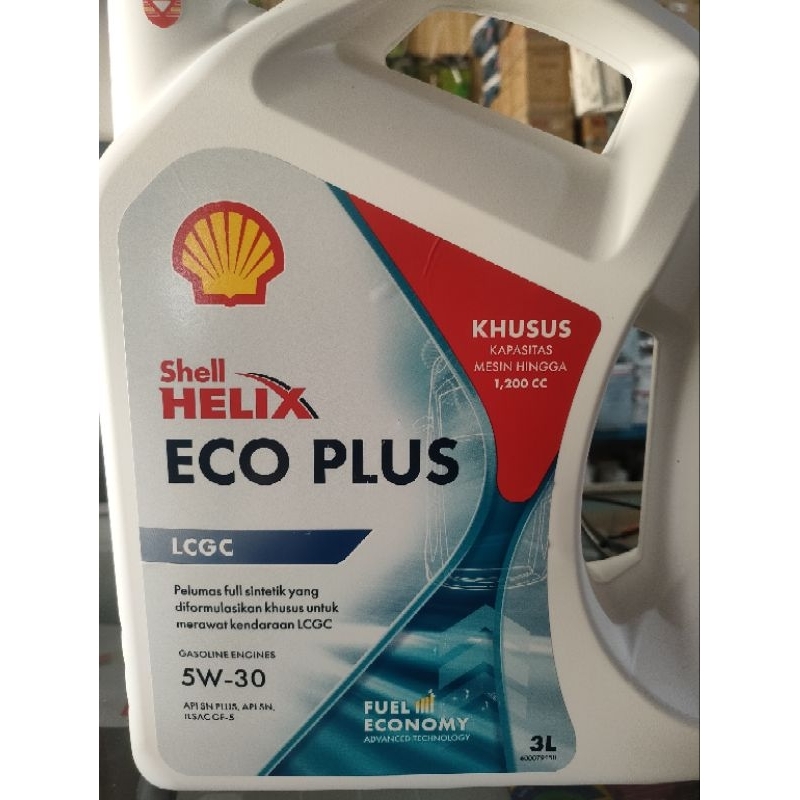 Jual Oli LCGC Shell Eco Plus 5W-30 0W-20 3L ORIGINAL | Shopee Indonesia