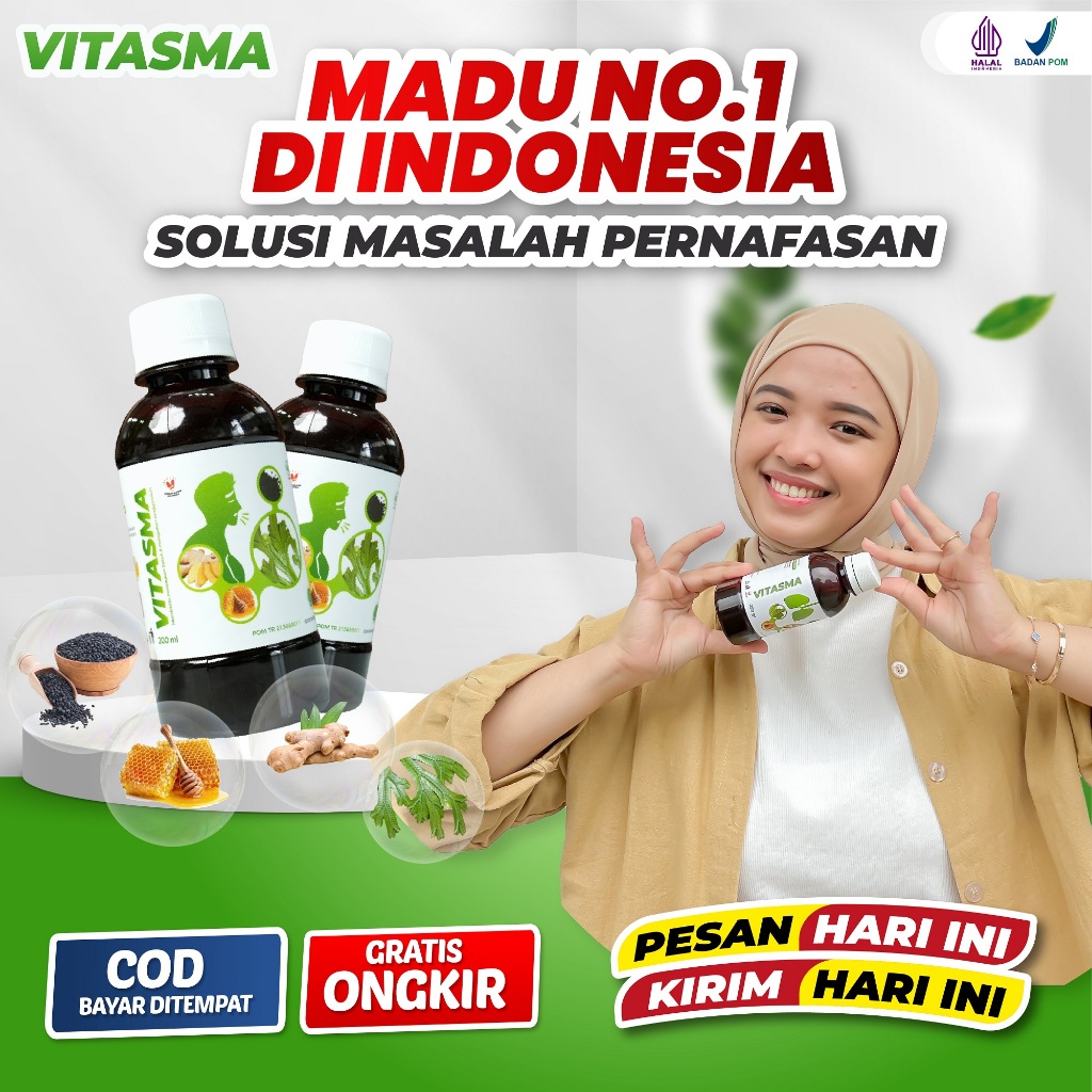 Jual VITASMA Madu Atasi Masalah Asma TBC Paru Paru Sesak Nafas Sesak ...