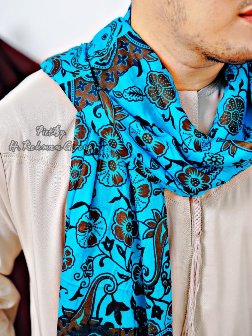 Jual Sorban Khasmiri Terompa Nabi / Sorban Habaib / Aridha Motif Logo ...