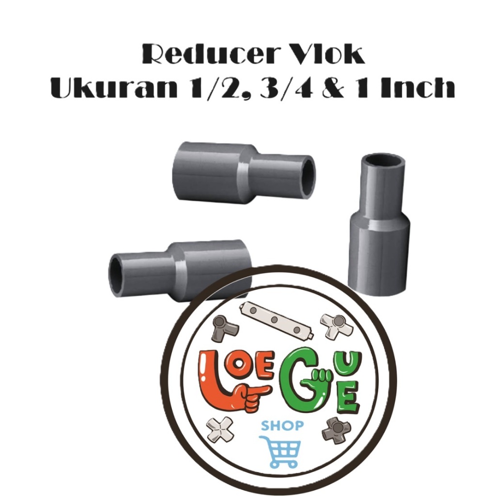 Jual Fitting V shock sok reducer sambungan Watermur pipa pvc 1 x 3/4, 1 ...