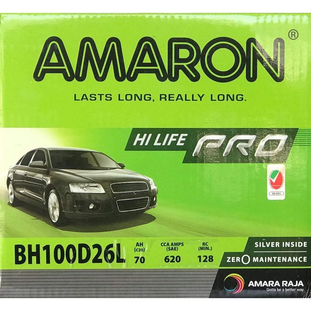 Jual Aki Mobil Amaron 100D26L / NX110-5L Aki Kering 12V / 70Ah | Shopee ...
