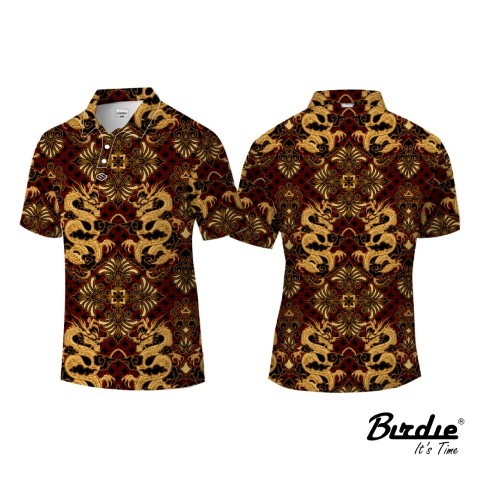 Jual Baju Polo Shirt Golf Polyester Dry Fit CoolMax Birdie Ambatik #8 | Shopee Indonesia