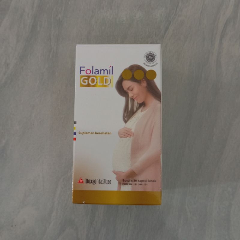 Jual folamil gold isi 30 suplemen ibu hamil/DHA/original | Shopee Indonesia