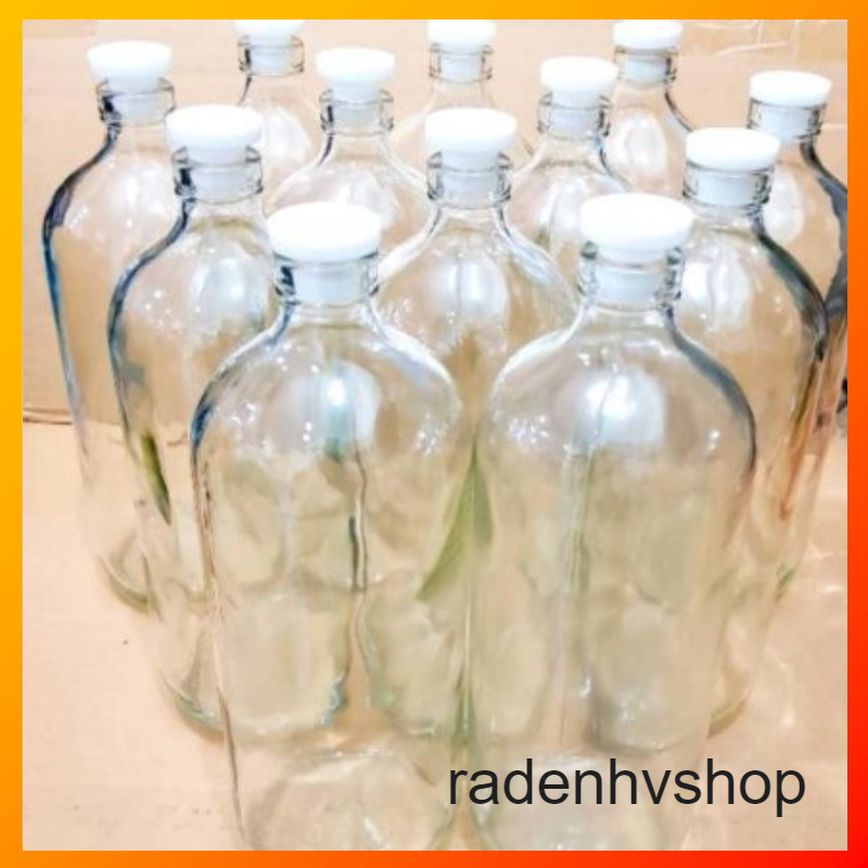 Jual Botol Kaca Atau Botol Jamu Ukuran 1 Liter | Shopee Indonesia