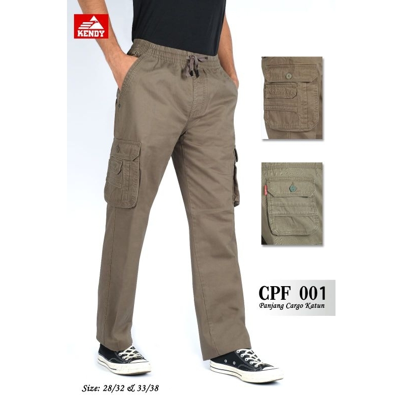 Jual Celana KENDY Original Panjang Cargo RIP ( Lingkar Pinggang Karet ) CPF || 017 | Shopee ...