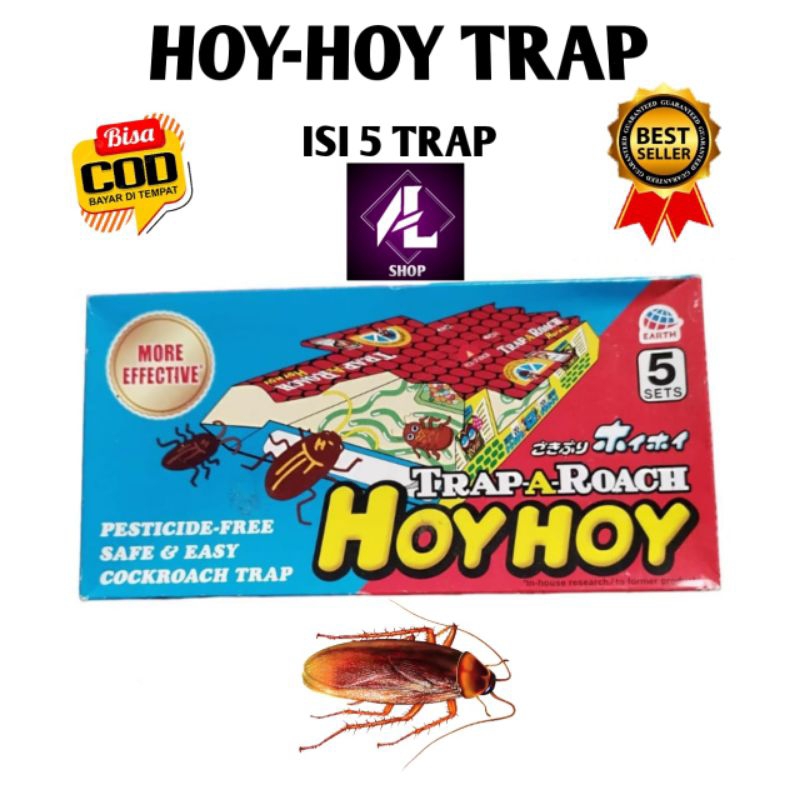 Jual Hoy Hoy Trap 1 box isi 5 pcs Perangkap kecoa praktis & efisien ...