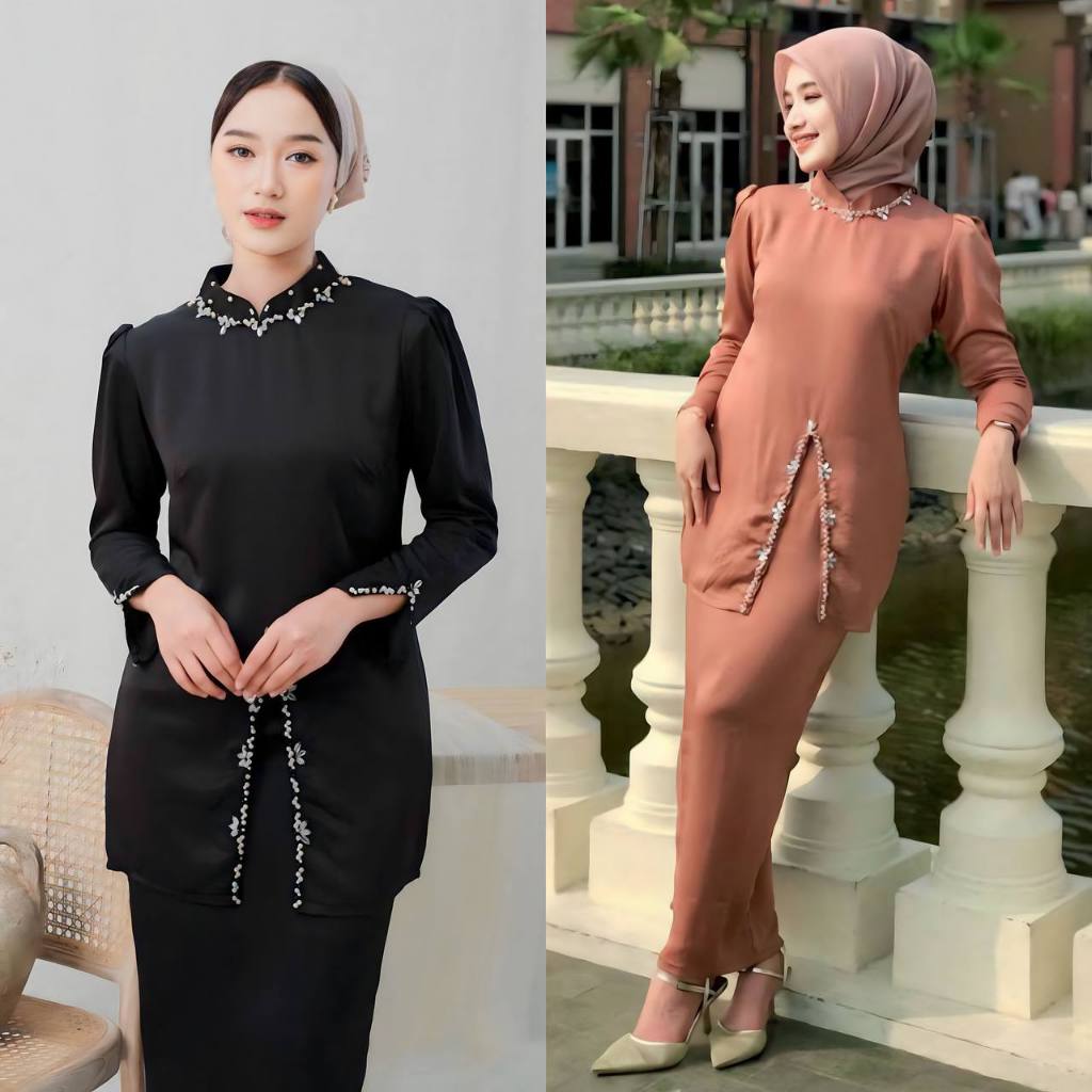 Jual NEW ONESET SILK PREMIUM FAYRA BAJU KURUNG WANITA TREND 2024 DRESS ...