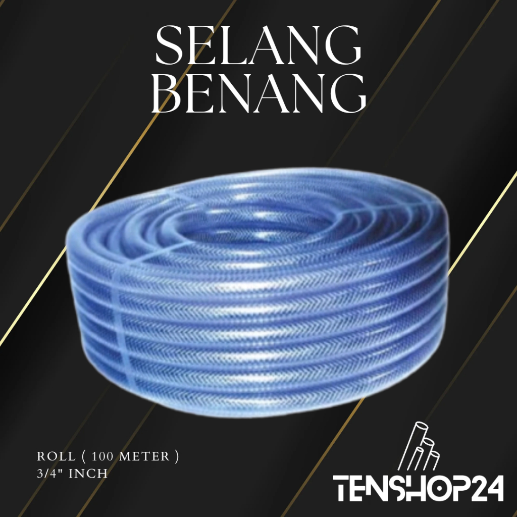 Jual Selang Benang 3/4" Inch roll 100 Meter / Selang Air/ Selang Taman | Shopee Indonesia