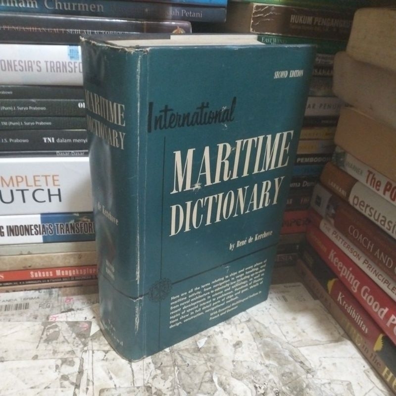 Jual INTERNATIONAL MARITIME DICTIONARY by Rene De Kerchove | Shopee ...