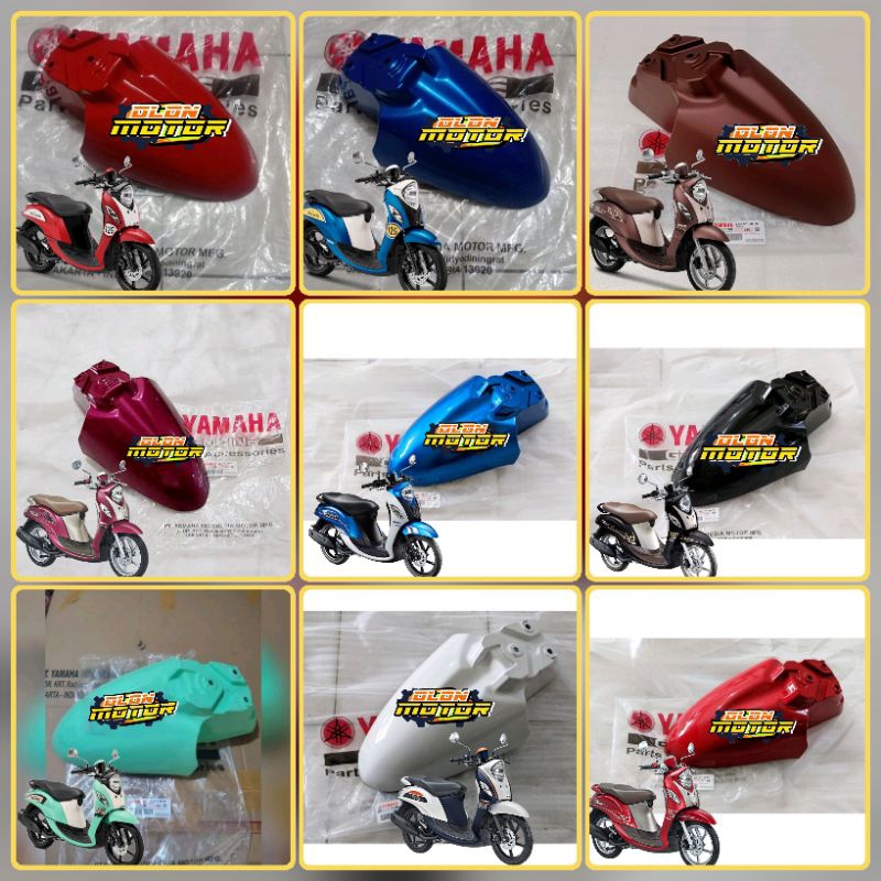 Jual spakbor depan yamaha fino fi 125 ungu original ygp kode part BJ8 ...