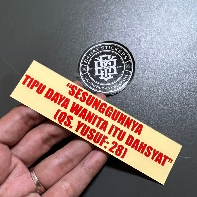 Jual Stiker Sticker SESUNGGUHNYA TIPU DAYA WANITA ITU DAHSYAT QS YUSUF ...