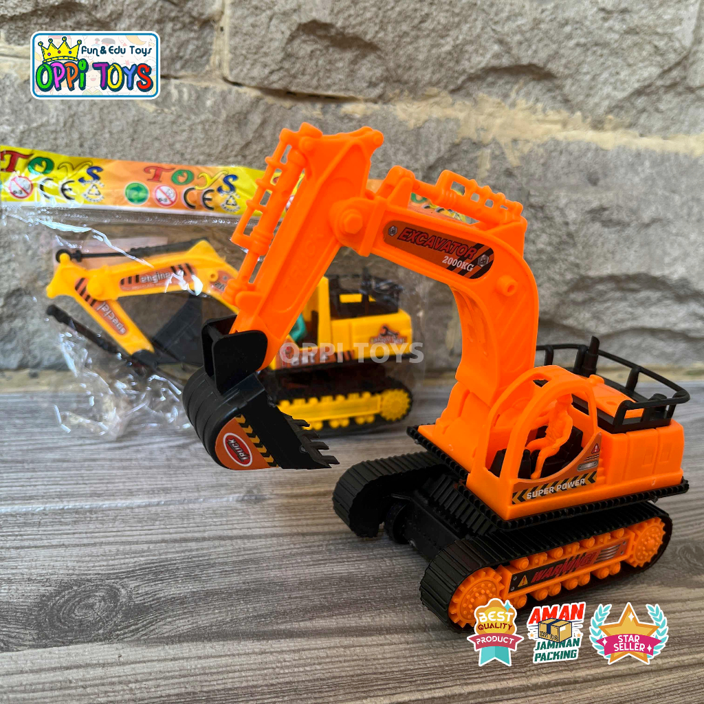 Jual Mainan Anak Excavator Ukuran Sedang Beko - Mainan Excavator Truk ...