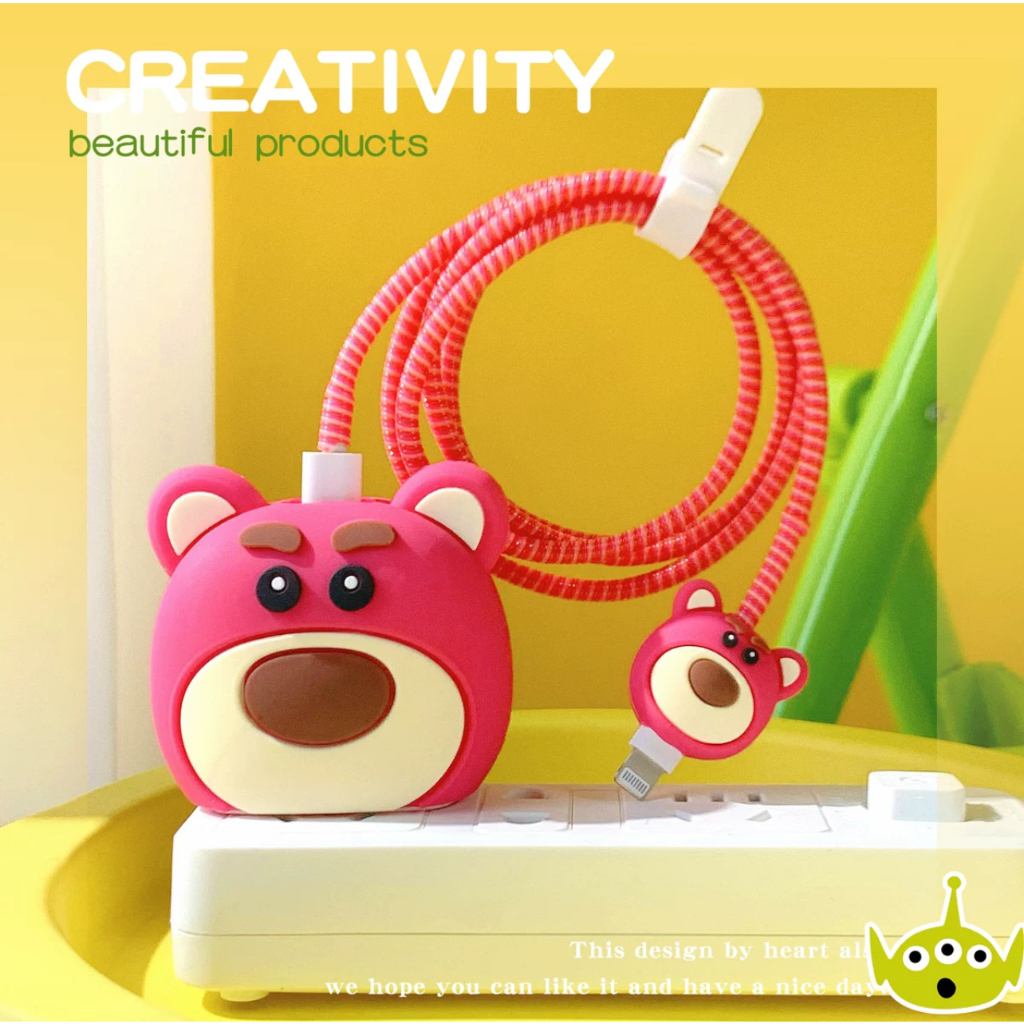 Jual JRCASE 4in1 Silikon Case 3D Kartun Lucu Pelindung Batok Charger ...