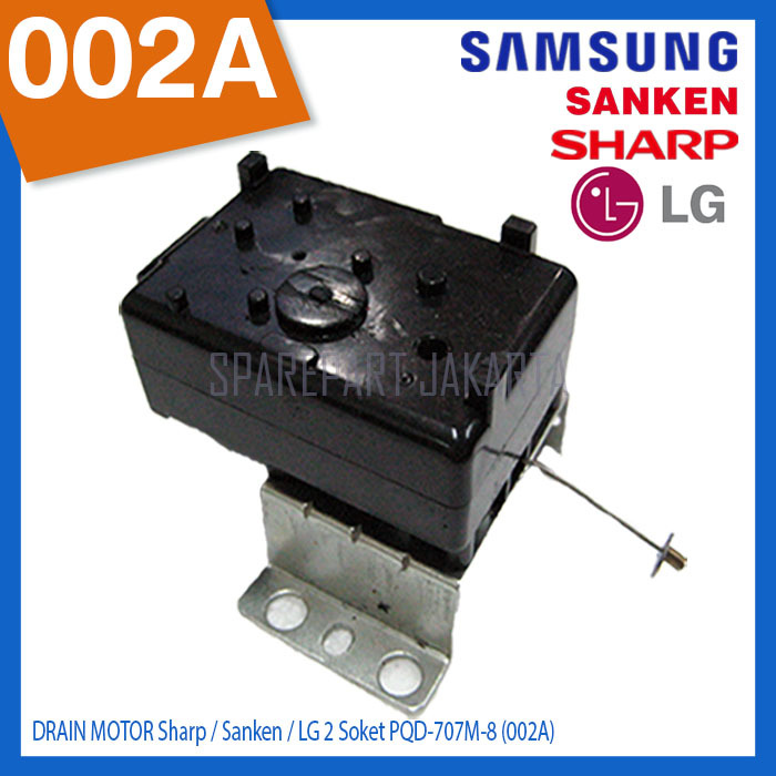 Jual DRAIN MOTOR mesin cuci Sharp 2 Soket PQD-707M-8 (002A) | Shopee ...