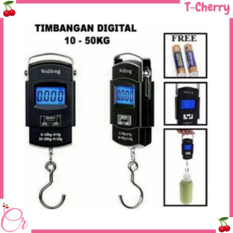 Jual Timbangan Digital 50 Kg Timbangan Gantung Digital | Shopee Indonesia