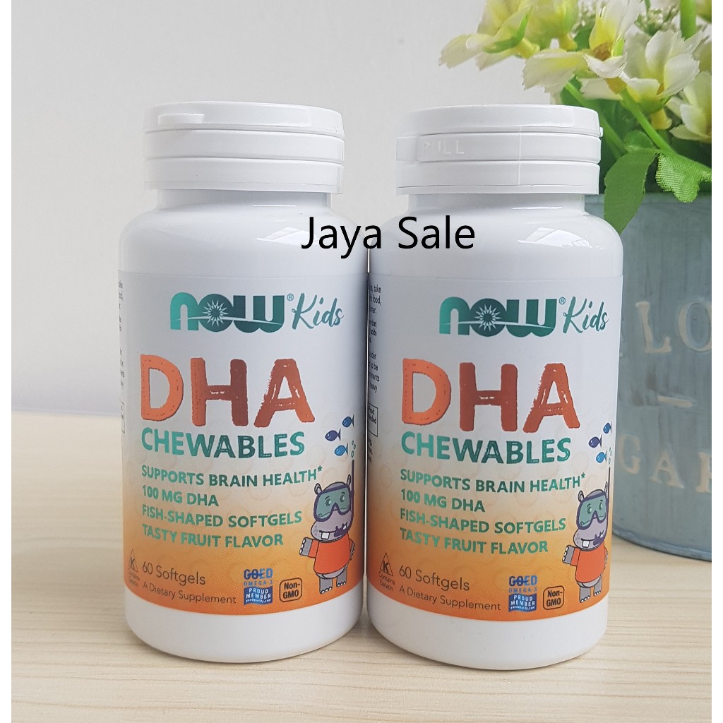 Jual Now Foods Kids DHA Chewables DHA 100 mg Vitamin Anak Omega 3 ...