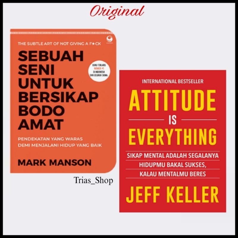 Jual Bundling 2 Buku Sebuah Seni Untuk Bersikap Bodo Amat Dan Attitude Is Everything | Shopee ...