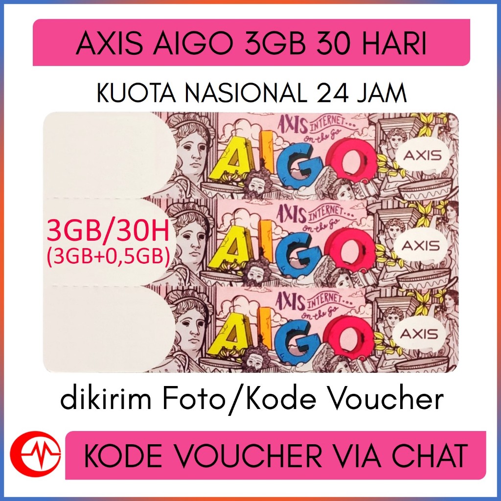 Jual VOUCHER AXIS AIGO 3GB 28hari | Shopee Indonesia