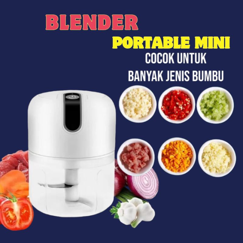 Jual Mini Chopper Portable USB Mini Chopper Garlic Blender Portable ...