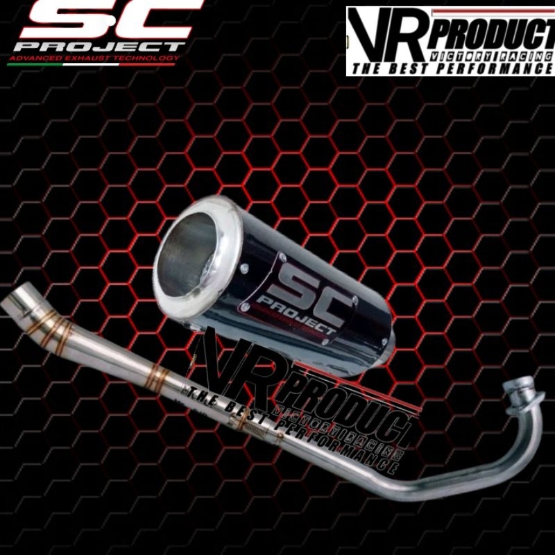 Jual Knalpot SC Project Karbon Jupiter Vega Astrea Blade Revo smas ...