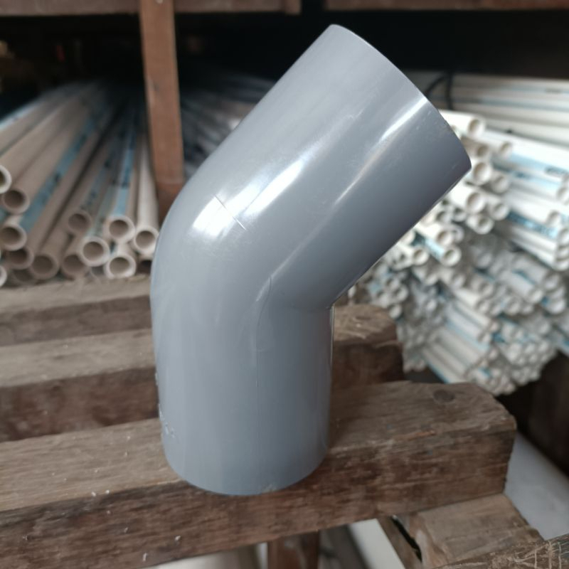 Jual Knee Elbow 45 derajat Rucika 4" Inch AW | Shopee Indonesia