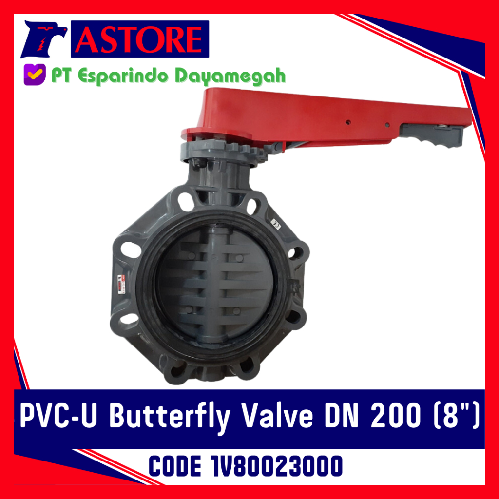 Jual Butterfly Valve 8 Inch PVC Kolam Renang ASTORE Made in Italy ...