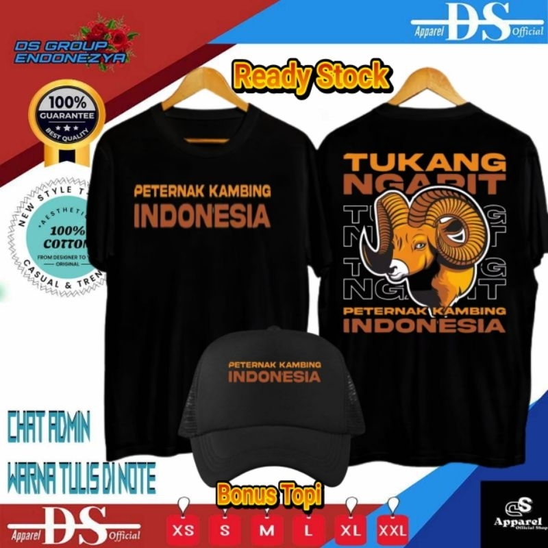 Jual KAOS SABLON TUKANG NGARIT PETERNAK KAMBING INDONESIA ~ BISA PILIH ...