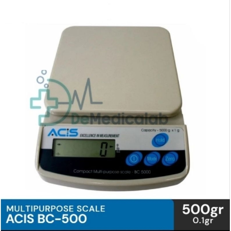 Jual Timbangan Lab Laboratorium 500 gram Digital Acis Compact Scale BC ...