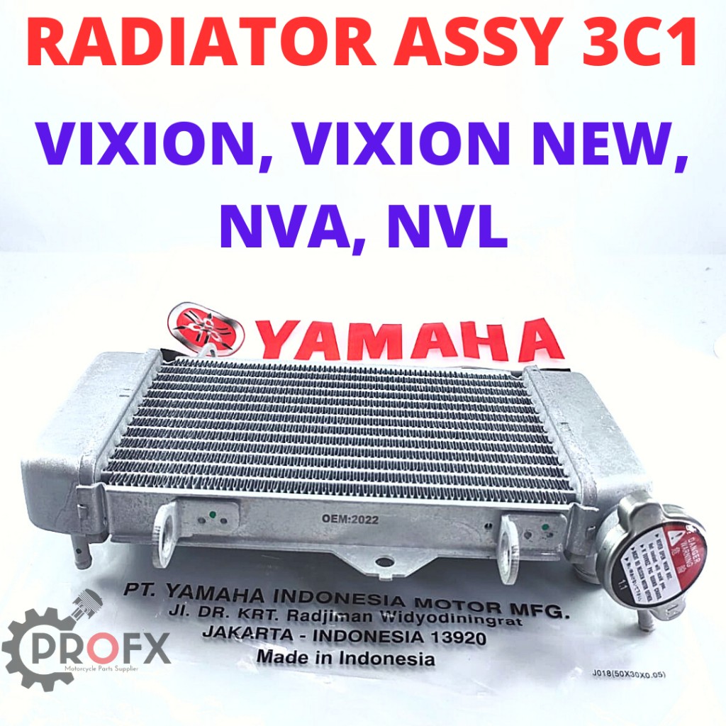 Jual RADIATOR 3C1 YAMAHA VIXION LAMA, VIXION NEW, NVA, NVL KUALITAS ...