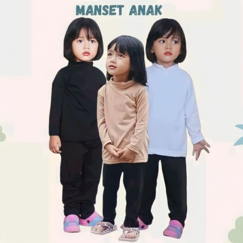 Jual Manset Baju Anak Lengan Panjang Bahan Rayon Premium Ukuran 5-8 ...