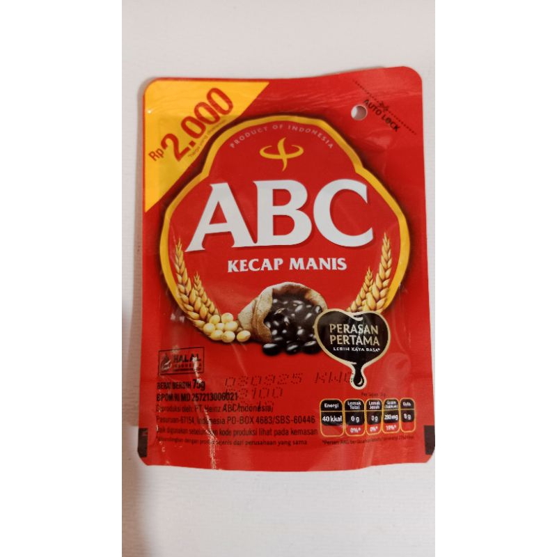 Jual Kecap Manis ABC Sachet 75 Gr | Shopee Indonesia