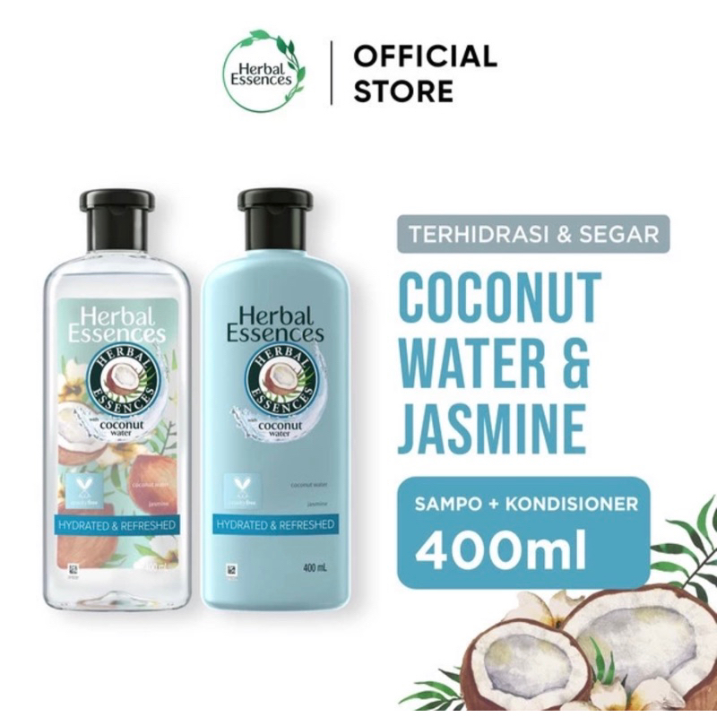 Jual Herbal Essences Classics Coconut Water 400ml Shampoo Conditioner