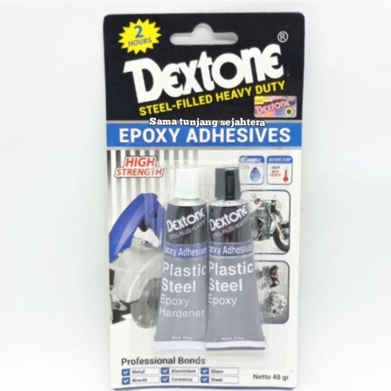 Jual LEM DEXTONE BIASA (2 JAM) / LEM CAMPUR DEXTONE EXPOXY ADHESHIVES 5 ...