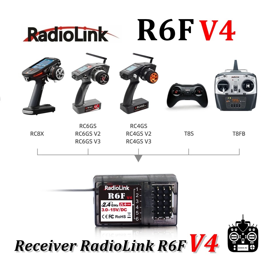 Jual Receiver RadioLink R6F V4.1 Untuk RC Car dan Boat. | Shopee Indonesia