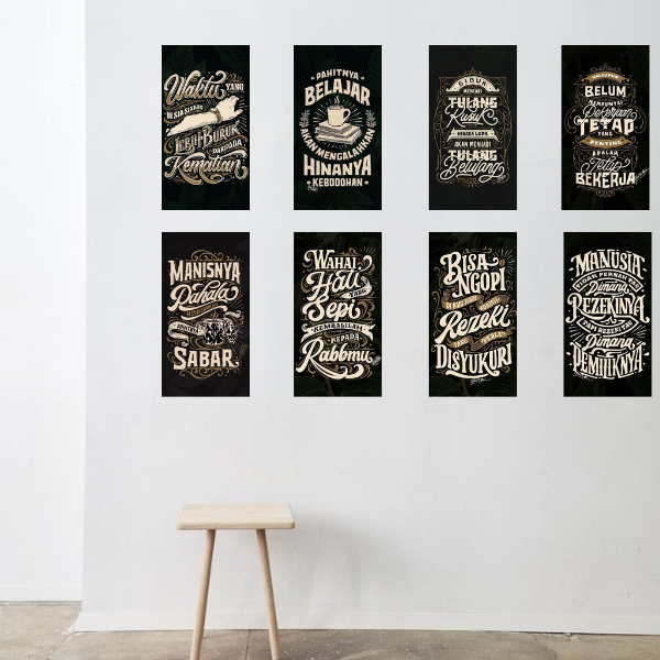 Jual POSTER HIASAN DINDING QUOTES ID WALL DECOR DEKORASI KAMAR,RUANG ...