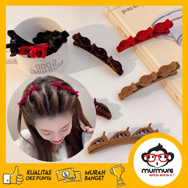 Jual MURMURE | AKSESORIS RAMBUT WANITA JEPITAN 3in1 JEPIT PONI KEPANG ...