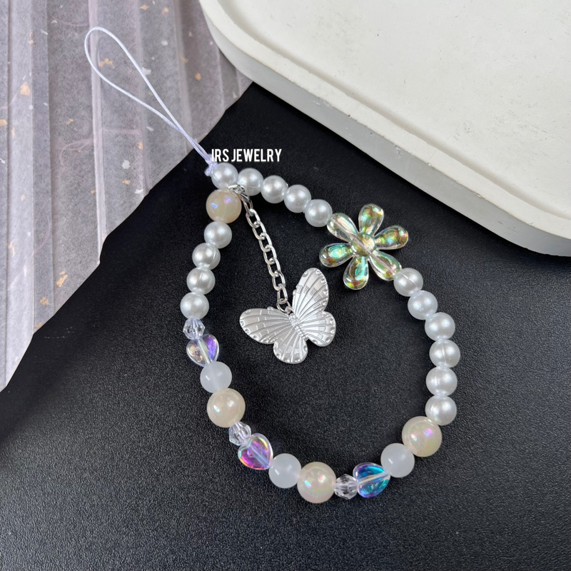 Jual Phone Strap Beads Bening Series/ Tali Lanyard Handphone Manik KUPU ...